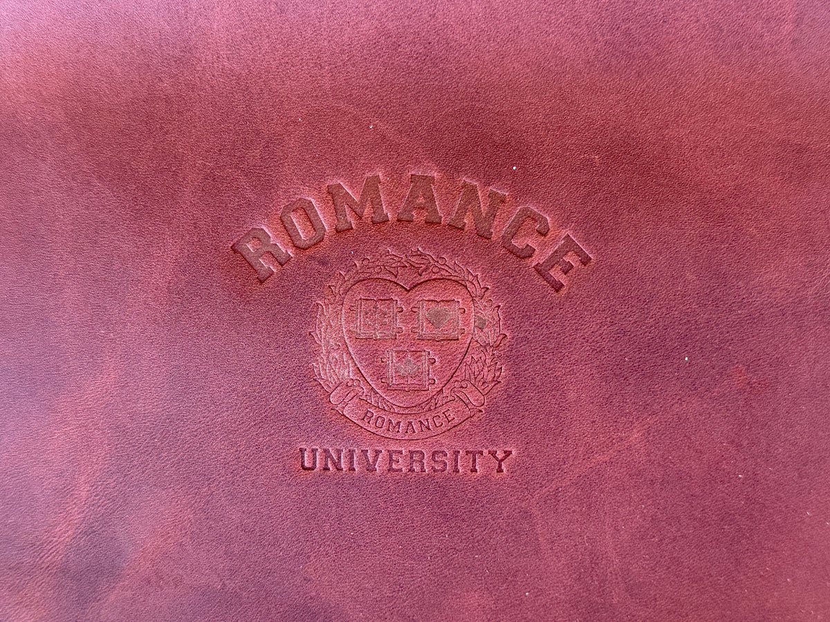 Romance University x Mission Leather Co